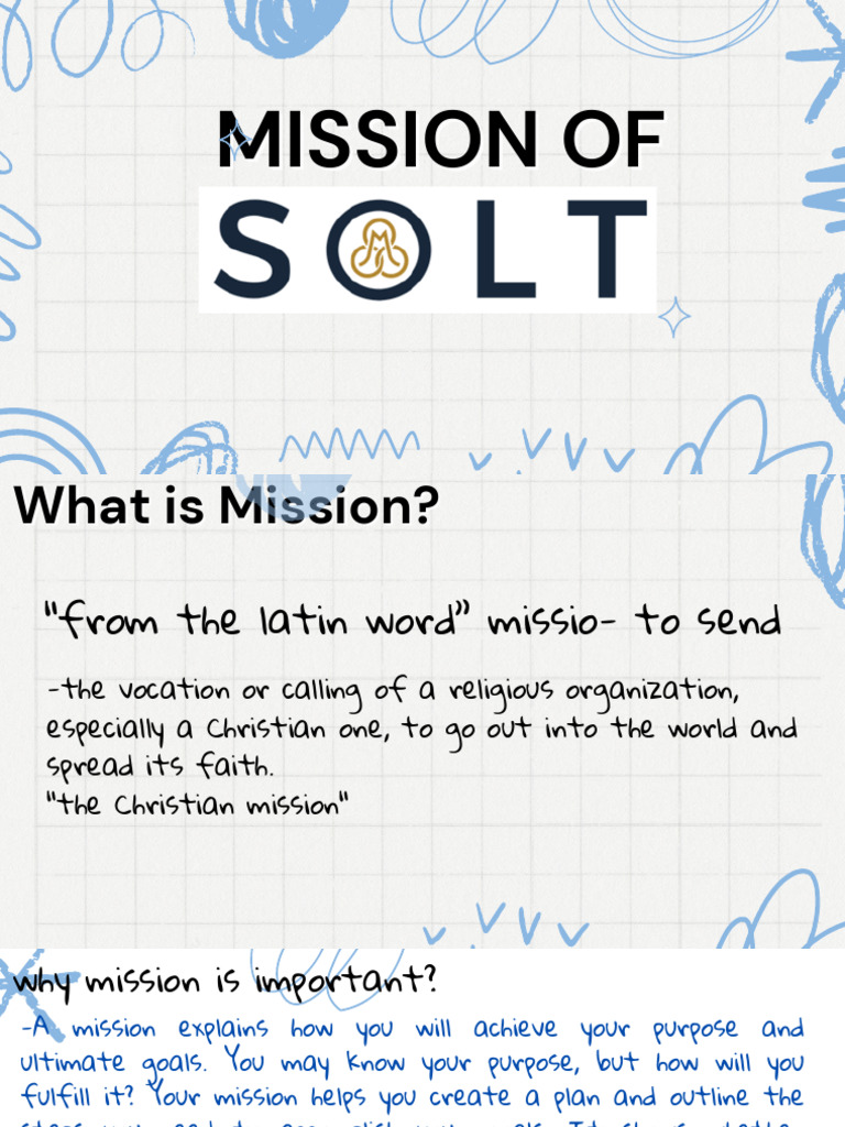 SOLT Mission and Vision Overview | PDF | Christian Mission | Disciple ...