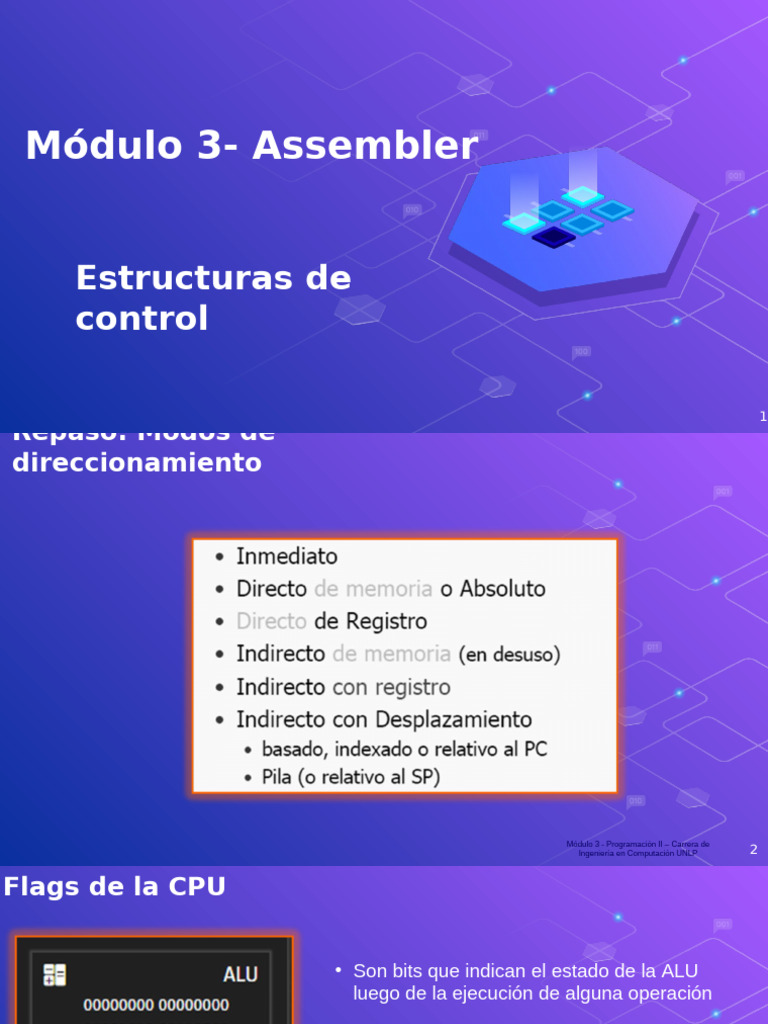 Clase2 Assembler EstructurasdeControl-Saltos | PDF | Programación de ...