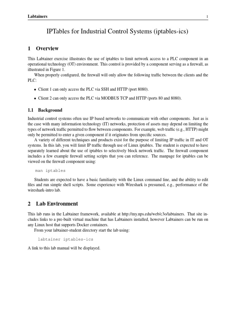 iptables-ics | PDF | Firewall (Computing) | Port (Computer Networking)