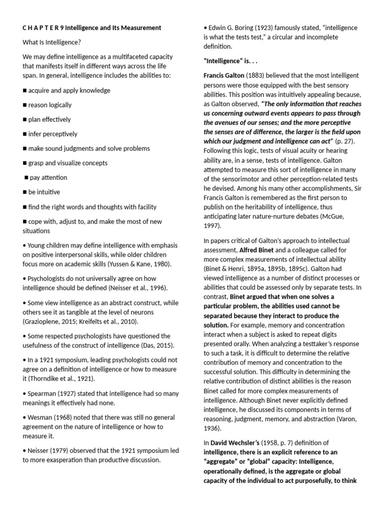 Understanding Intelligence Measurement | PDF | Intelligence Quotient ...