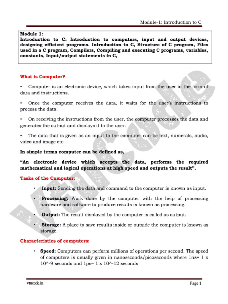 @vtucode - in BPOPS103 203 Module 1 PDF | PDF