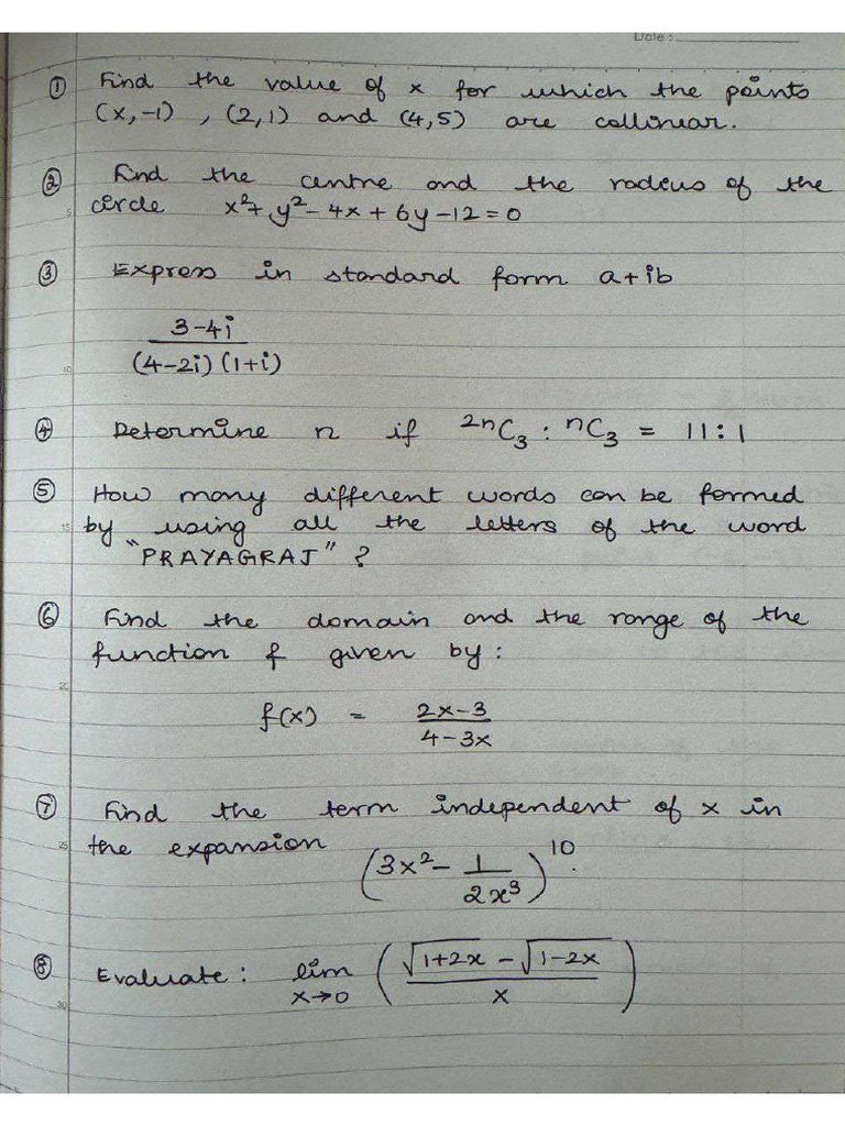 Class 11th Day 2 Secret Assignment | PDF