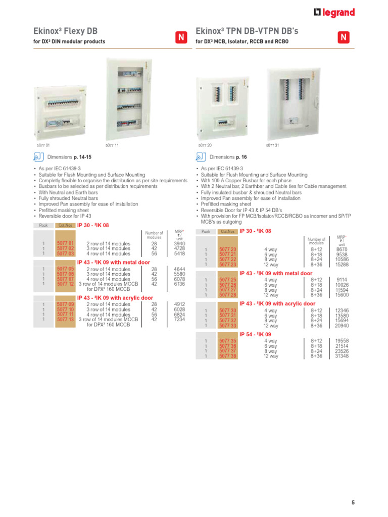 Legrand DB | PDF | Electrical Engineering | Manufactured Goods
