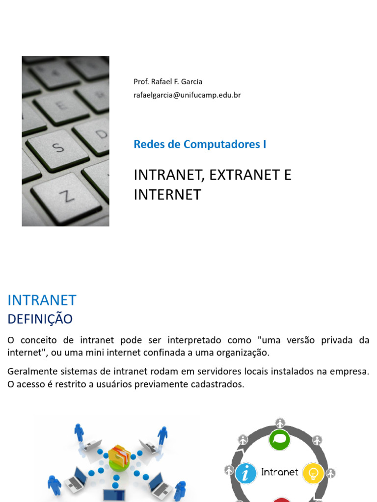 04 - Intranet, Extranet e Internet | PDF | Internet | Rede de computadores