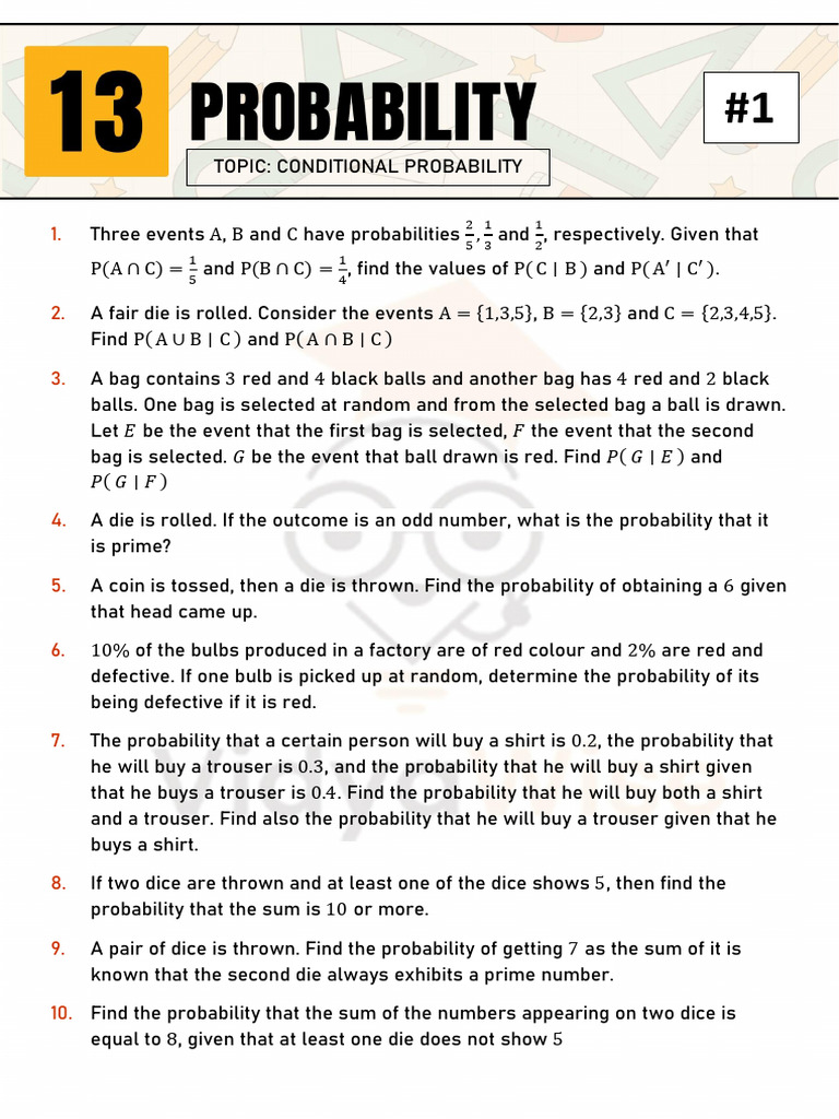 Topic: Conditional Probability | PDF | Probability | Probability Theory