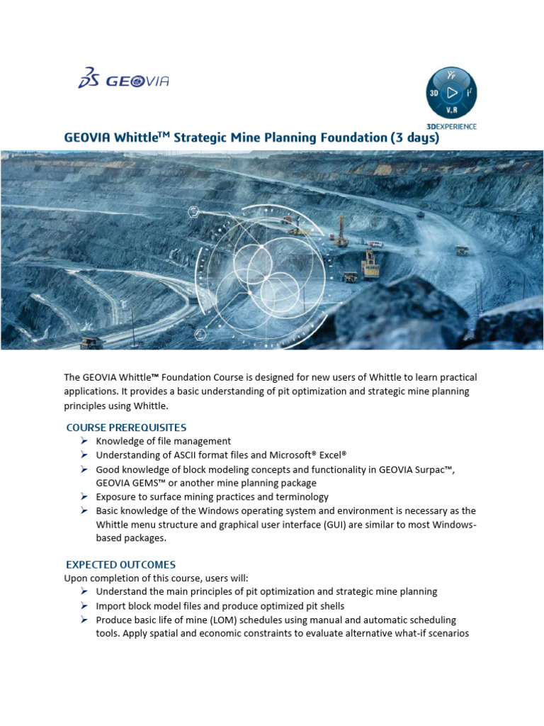 Geovia Whittle Outline Basic - July2024 - 1 | PDF | Shell (Computing ...