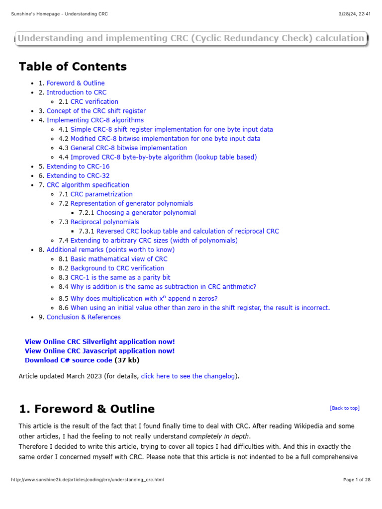Sunshine's Homepage - Understanding CRC | PDF | Arithmetic | Mathematics