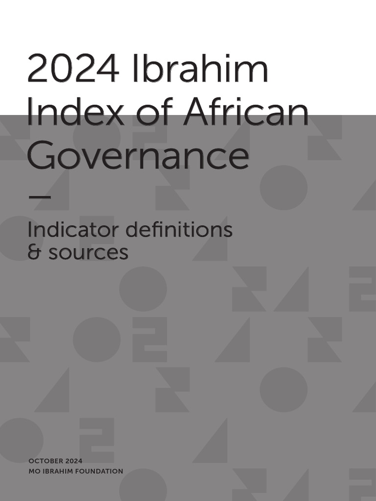 2024 IIAG Indicator Definitions Sources - EN | PDF | Food Security ...