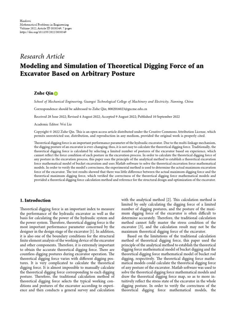Modeling and Simulation of Theoretical Digging For | PDF | Force | Angle