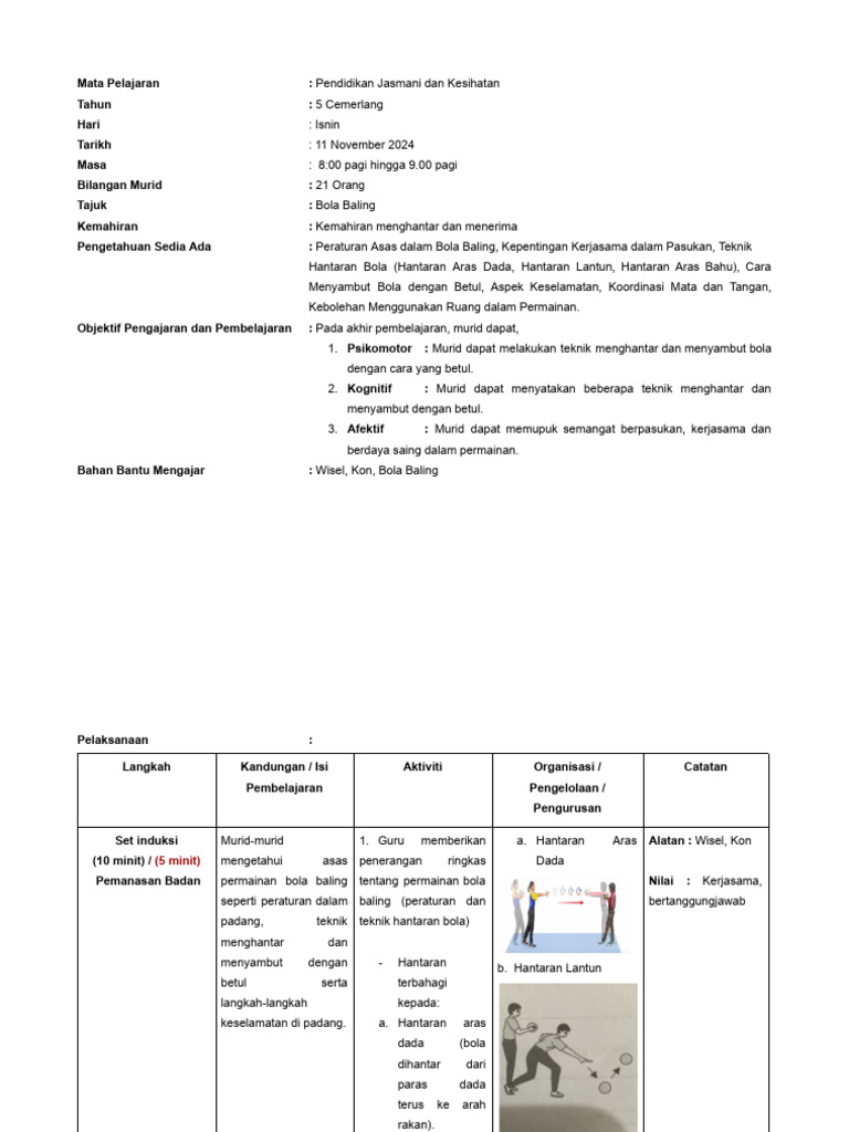 Simulasi Rancangan Latihan Kemahiran | PDF