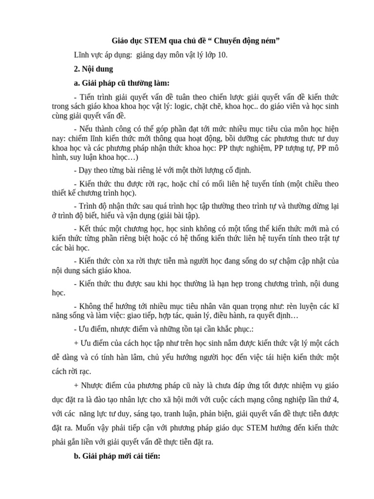 Stem Chuyen Dong Nem 79622 | PDF