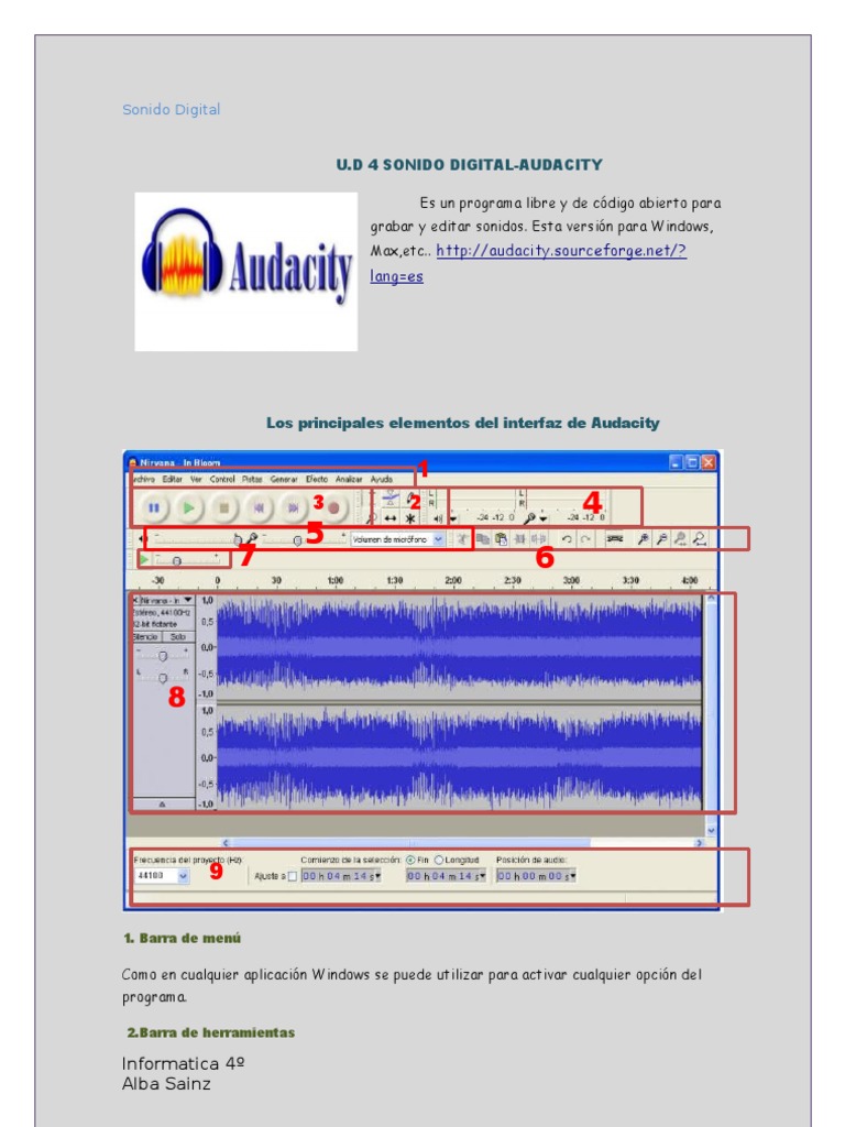 Guía de Audacity para Principiantes | PDF | Micrófono | Point and Click