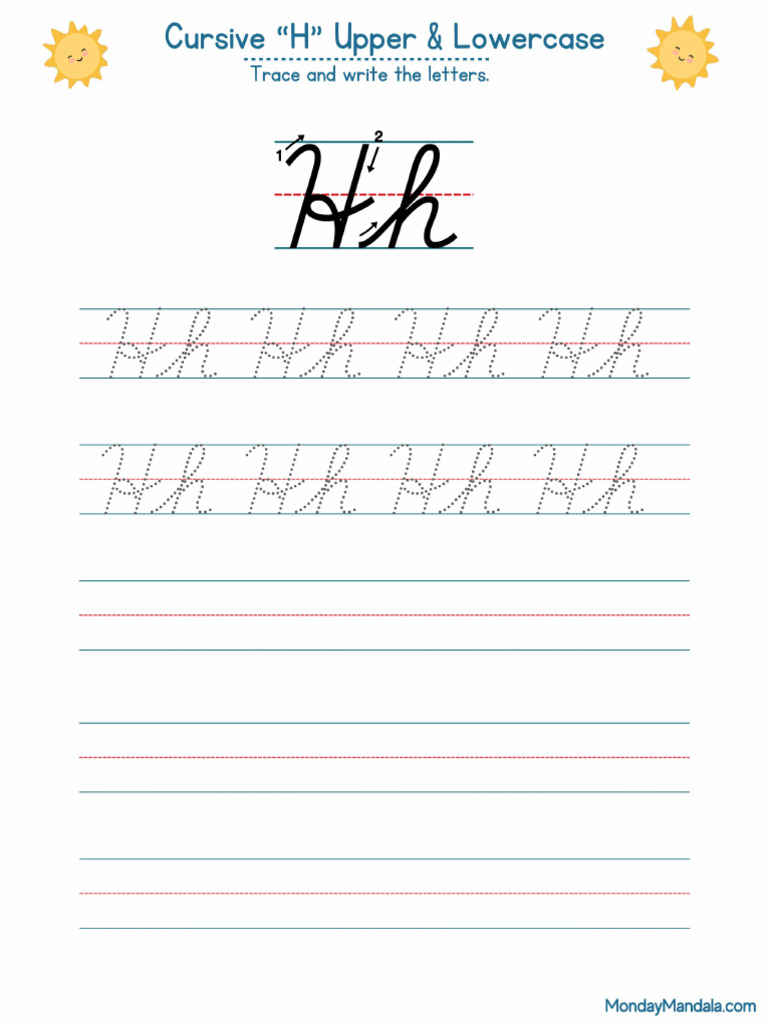 Cursive H Upper Lowercase | PDF