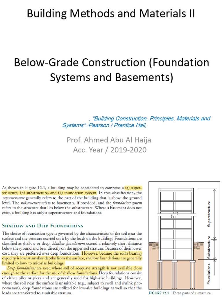 3 Foundation Systems and Basements | PDF