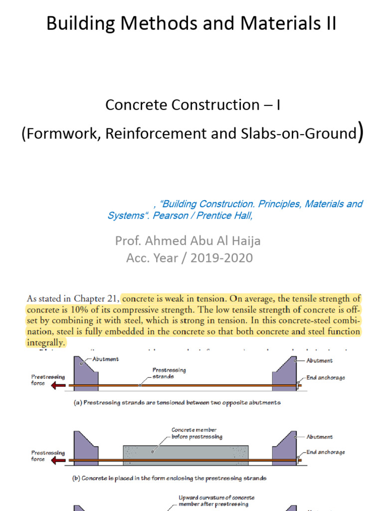 4 Concrete Construction I | PDF