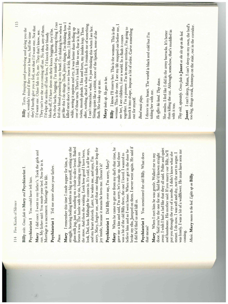 U5A Monologue 5 Kinds of Silence 2 | PDF