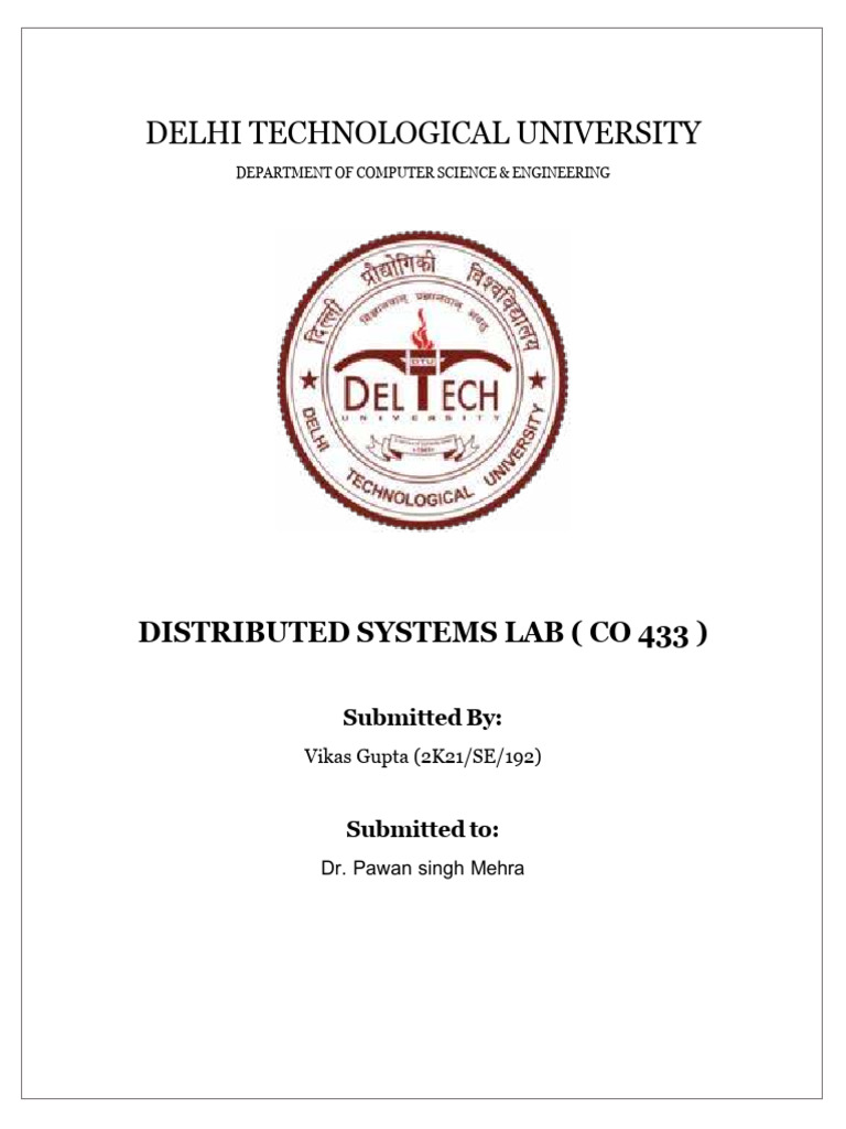 Distributed Systems Lab Experiments | PDF | Port (Computer Networking ...