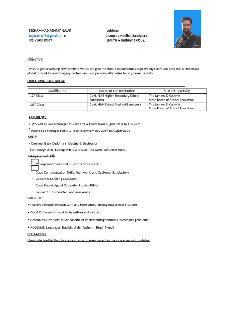 Mohammad Ashraf Najar 22-1 | PDF