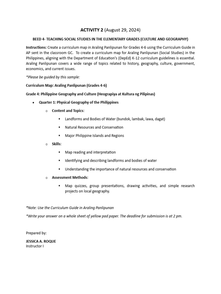 Activity 2 Beed 4 | PDF