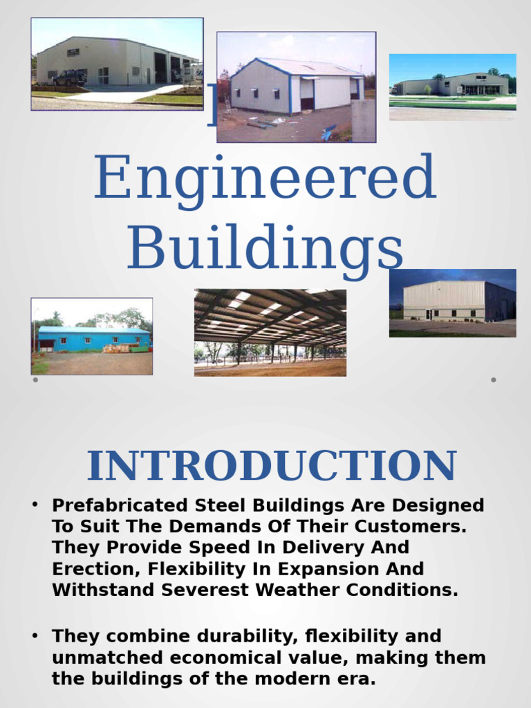 Pre-Engineered Steel Buildings Overview | PDF | Structural Engineering ...