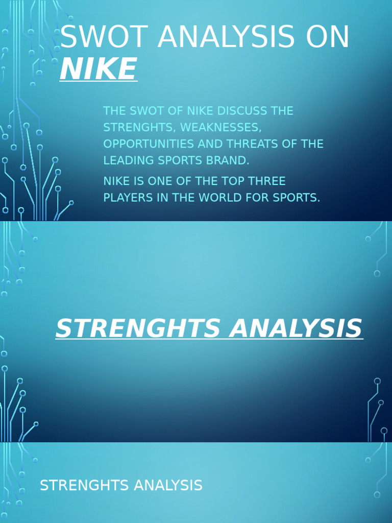 Swot Analysis On Nike | PDF