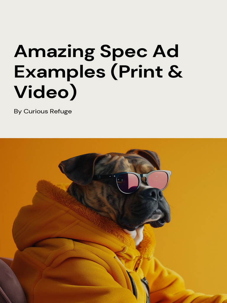 Amazing Spec Ad Examples | PDF