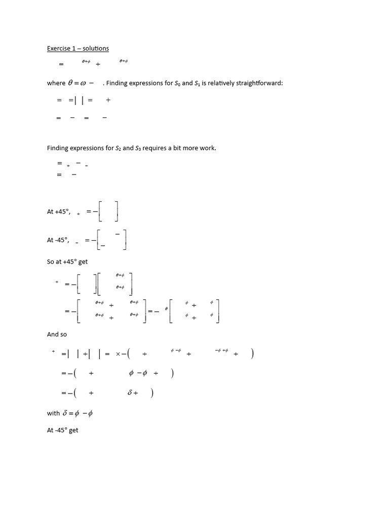 Exercise 1 Solutions | PDF | Métodos y materiales de enseñanza