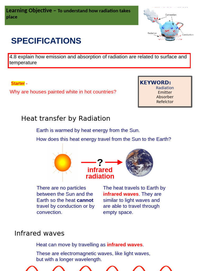 ENERGY TRANSFER L6 - Radiation | PDF | Infrared | Scientific Phenomena