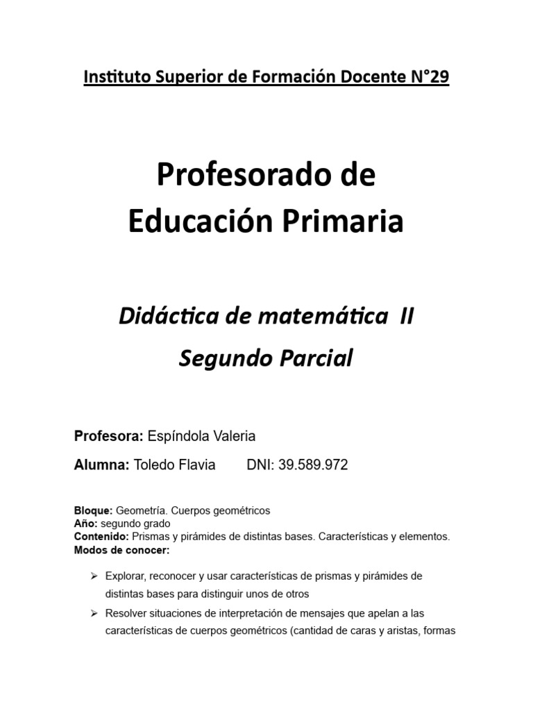 Secuencia Matematica 2 PARCIAL - Documentos de Google | PDF | Geometría euclidiana | Formas ...