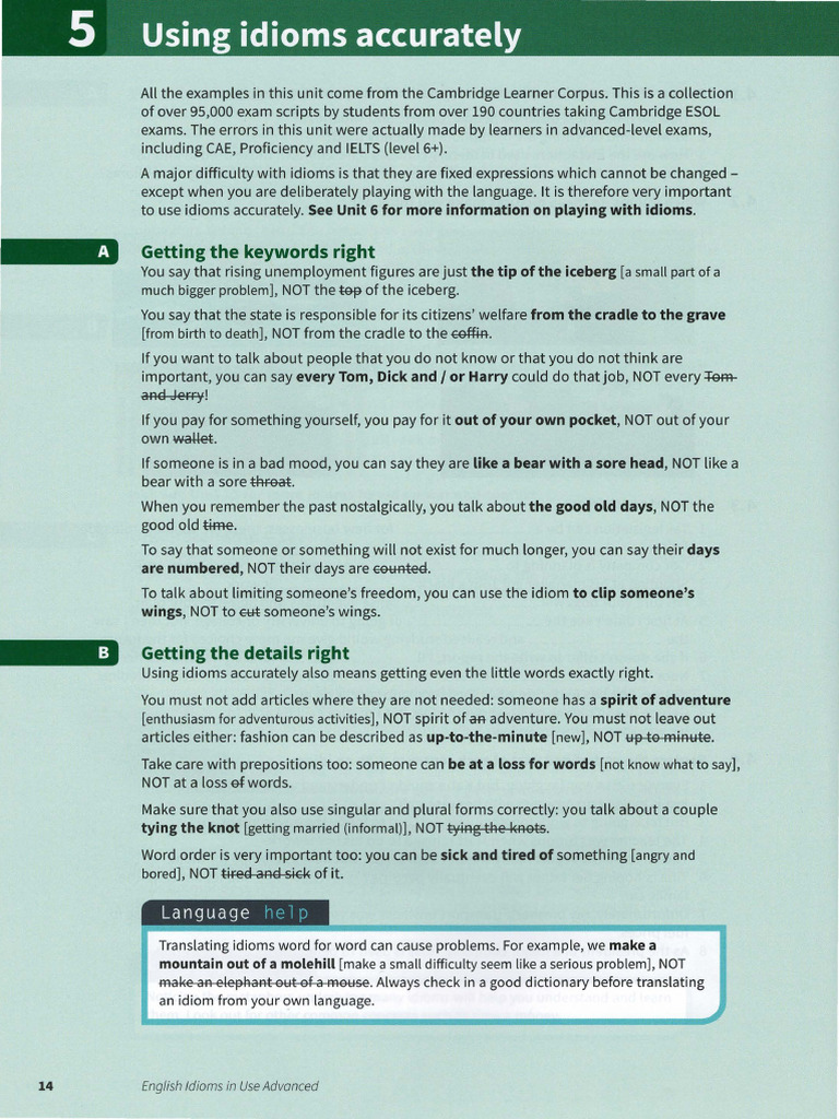 Pages From English - Idioms - in - Use - 2nd - Advanced | PDF | English ...