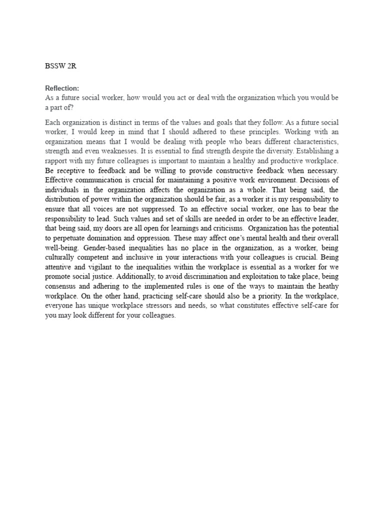 Reflection Formal Org | PDF