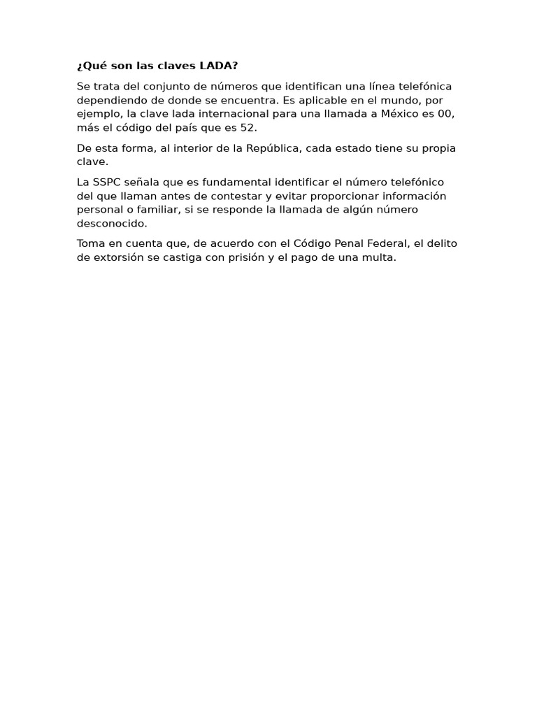 Claves Lada | PDF | Derecho | Informática