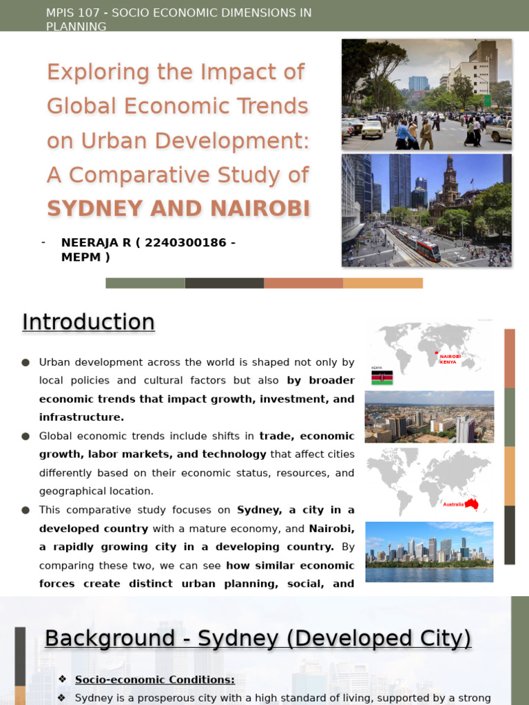 Exploring The Impact of Global Economic Trends On Urban Development - A ...