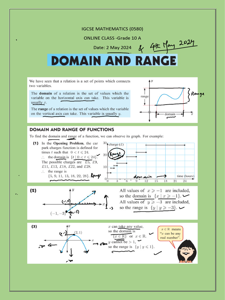 Domain & Range | PDF