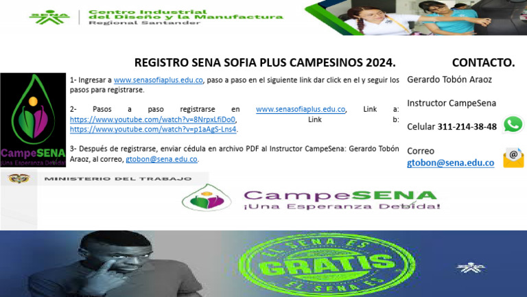 Procedimiento Registro en Sena Sofia Plus 04 Marzo 2024 | PDF | Ciencias sociales | Informática