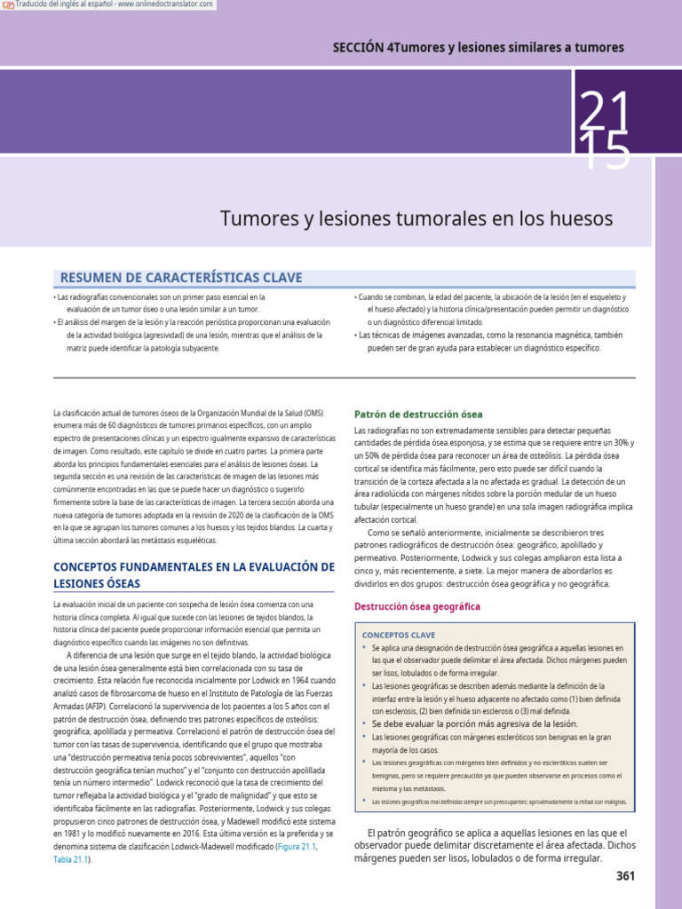 Tumores.en.es (1) | PDF | Hueso | Neoplasias