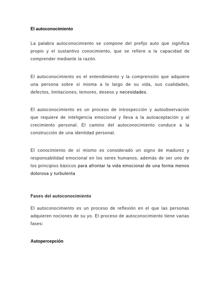 Claves del Autoconocimiento y Crecimiento Personal | PDF | Empatía ...