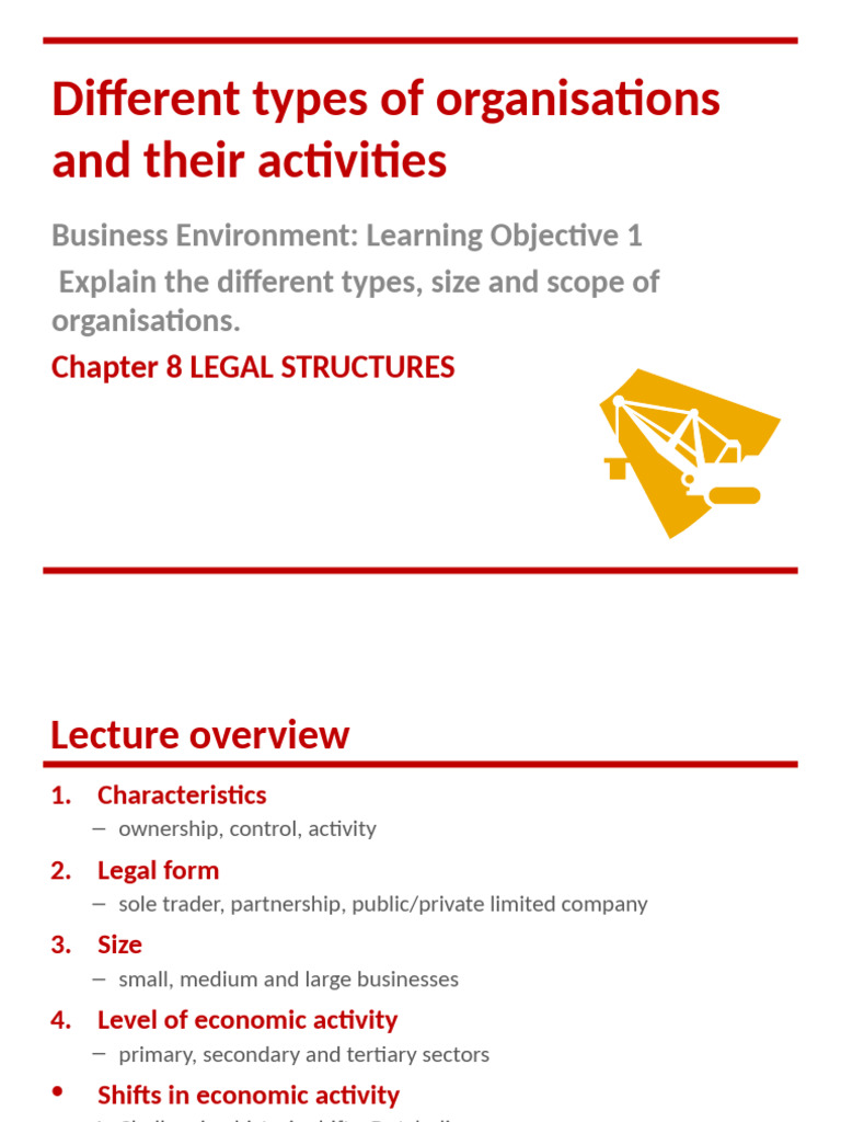 1.1a - Different Types of Organisations and Their Activities | PDF ...