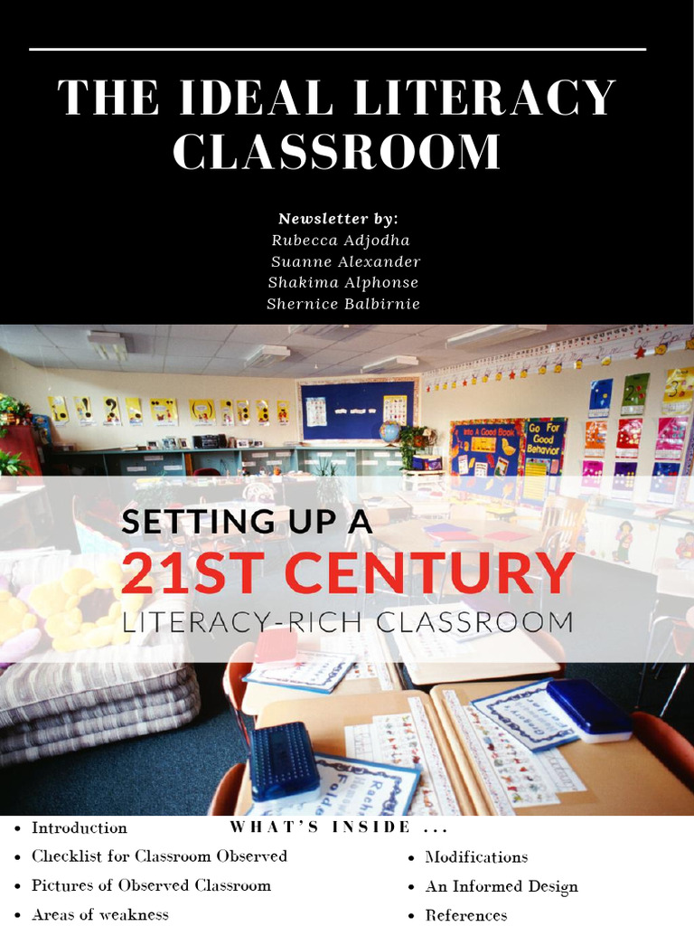 Literacy Classroom Design Guide | PDF | Constructivism (Philosophy Of ...