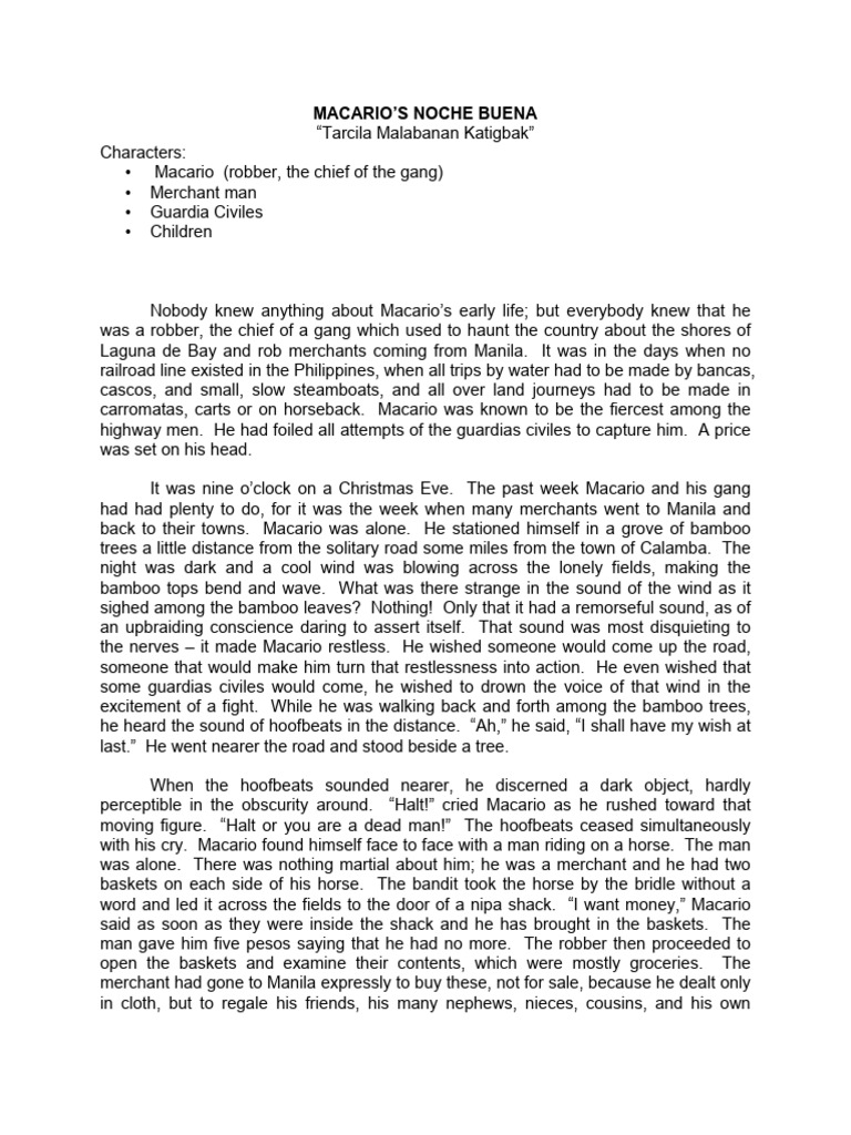 Macario's Noche Buena | PDF | Mystery, Thriller & Crime Fiction