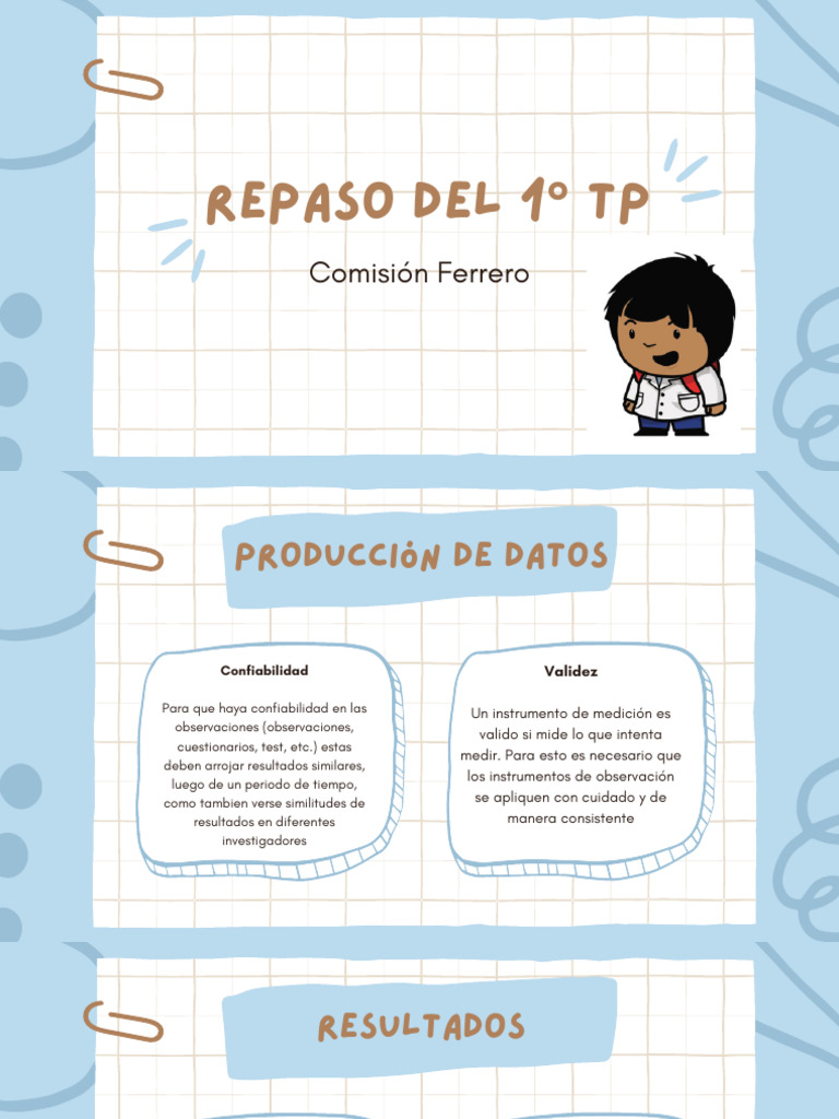 Repaso Del 1° TP Niñez | PDF | Experimentar | Validez (Estadísticas)
