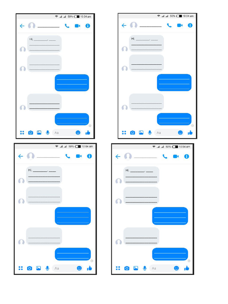 Fakedetail Messenger Template | PDF