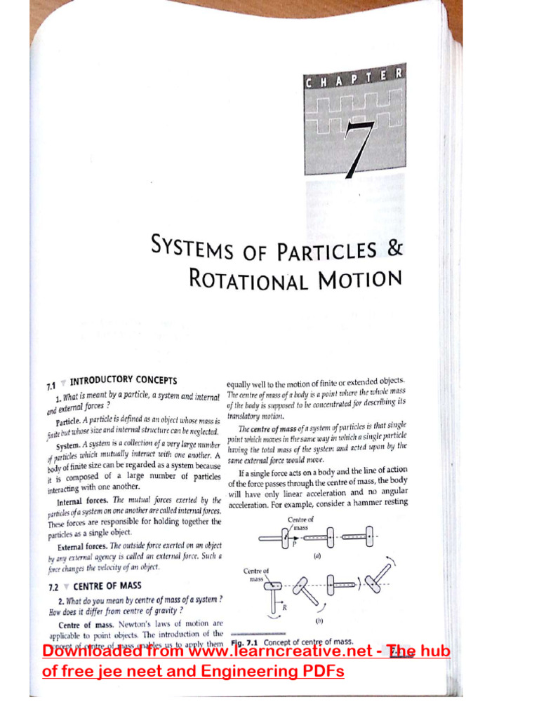 System of Particles SL Arora | PDF