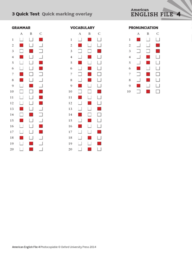 Aef4 File3 Quick Test Answer Key Www Languagecentre Ir Pdf