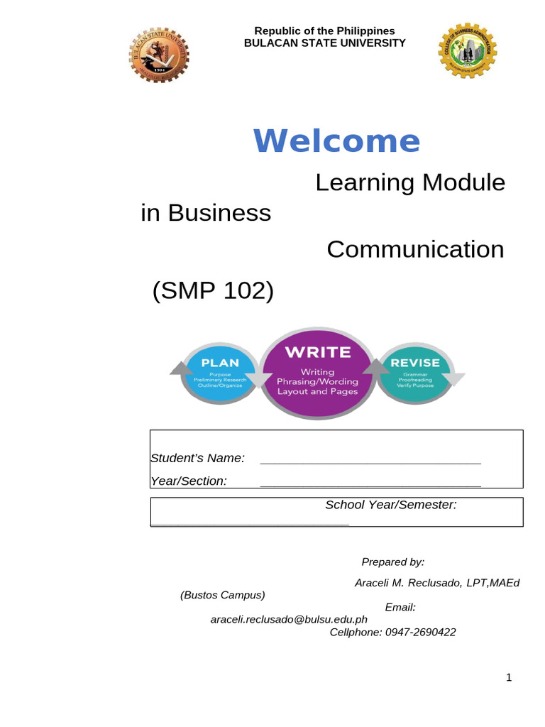 Business Communication Module 2 | PDF | Communication | Semantics