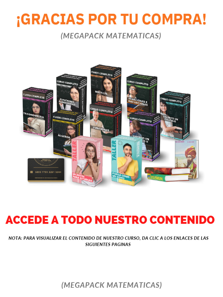 Megapack Matematicas | PDF | Matemáticas | Álgebra