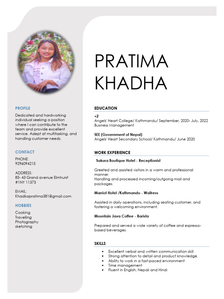 Pratima Khadha CV | PDF