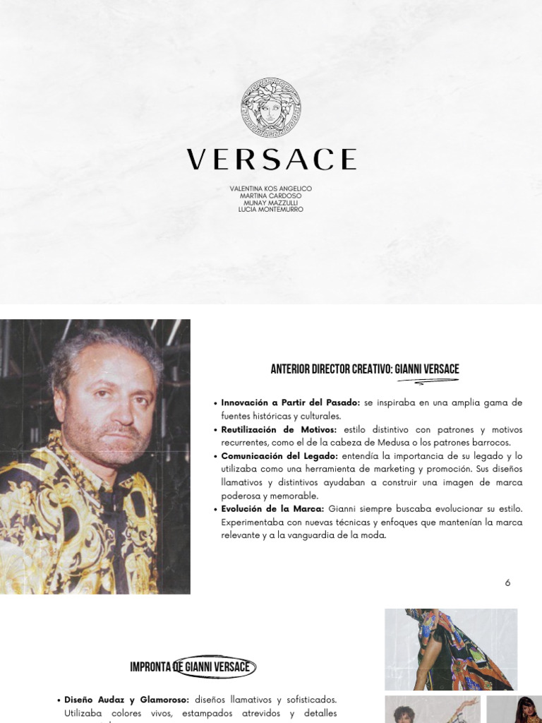 VERSACE | PDF | Moda | Ropa