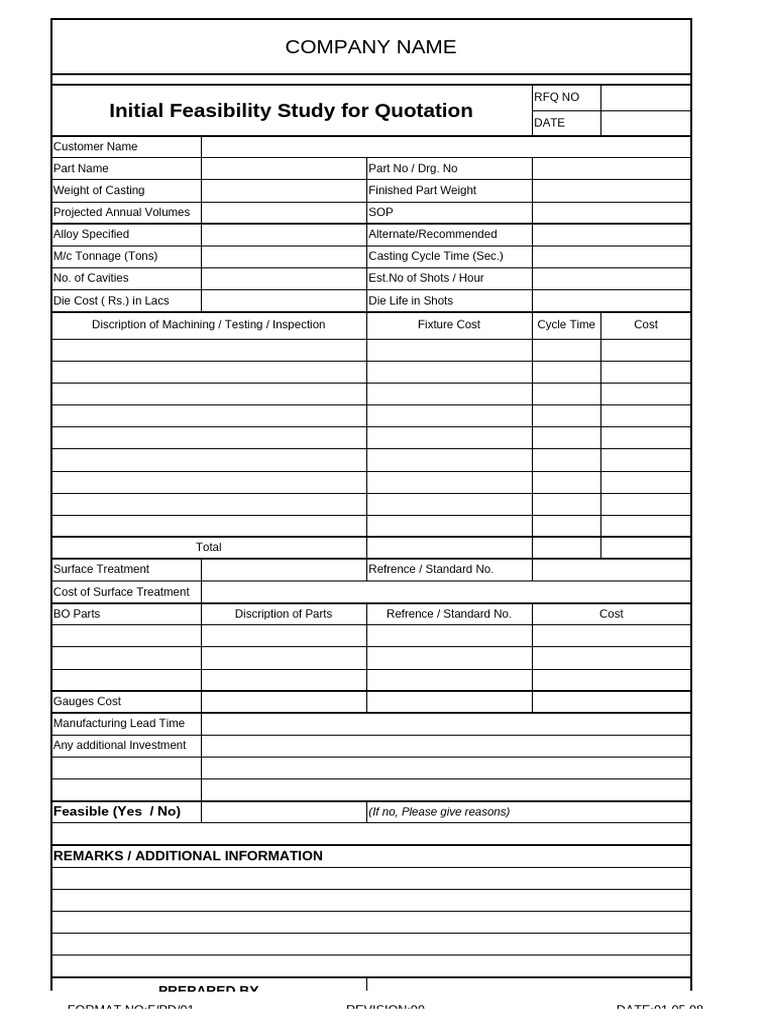 Initial Feasibility Study Guide | PDF
