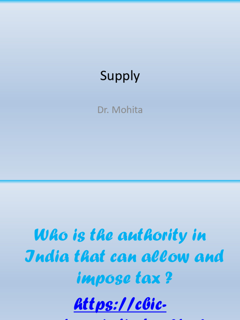 Unit 1 GST New Syllabus | PDF | Taxes | Taxation